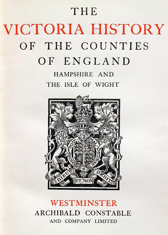 Victoria County History | VCH Hampshire